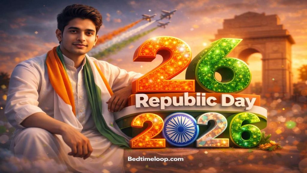100+ Happy Republic Day 2026 Wishes, Quotes & 3D Images in Hindi